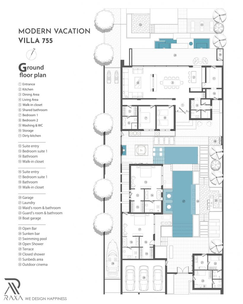 Modern Villa by Raxa Studio: Redefining Luxury in KSA 2021 - RAXA STUDIO