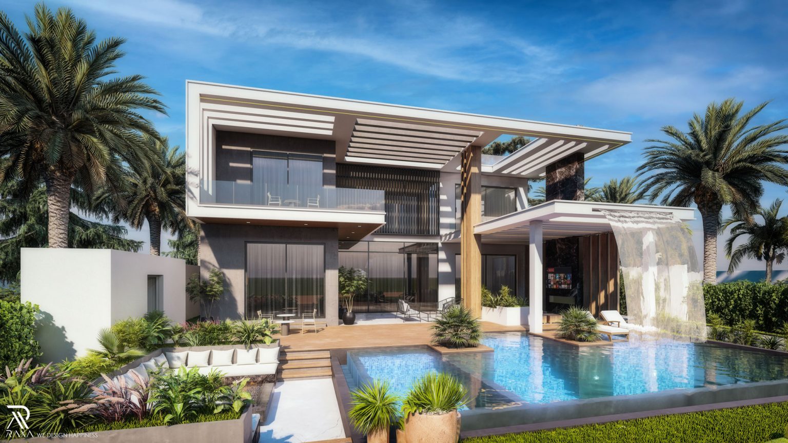 Modern Architecture for Private Villa in Saudi Arabia - RAXA STUDIO