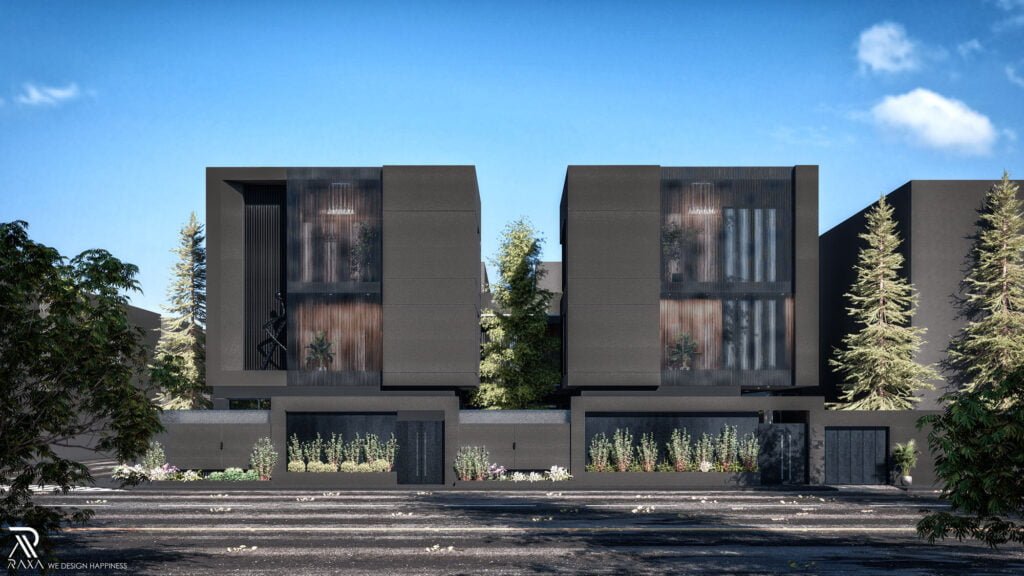 Creativity 3D Design for Black Villa in Saudi Arabia - RAXA STUDIO