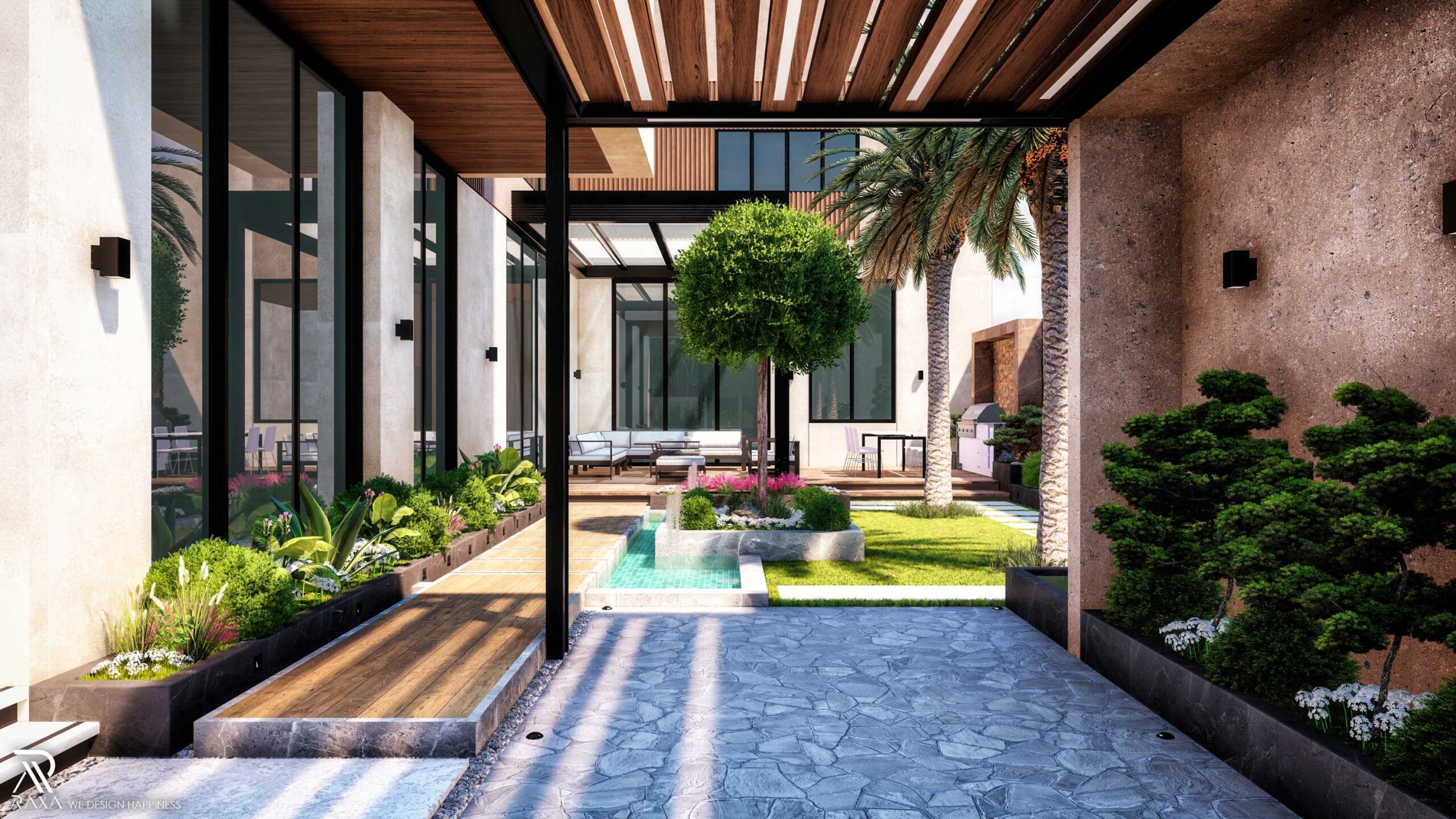 Oasis Garden Design: Crafting Tranquility and Luxury with Raxa Studio ...