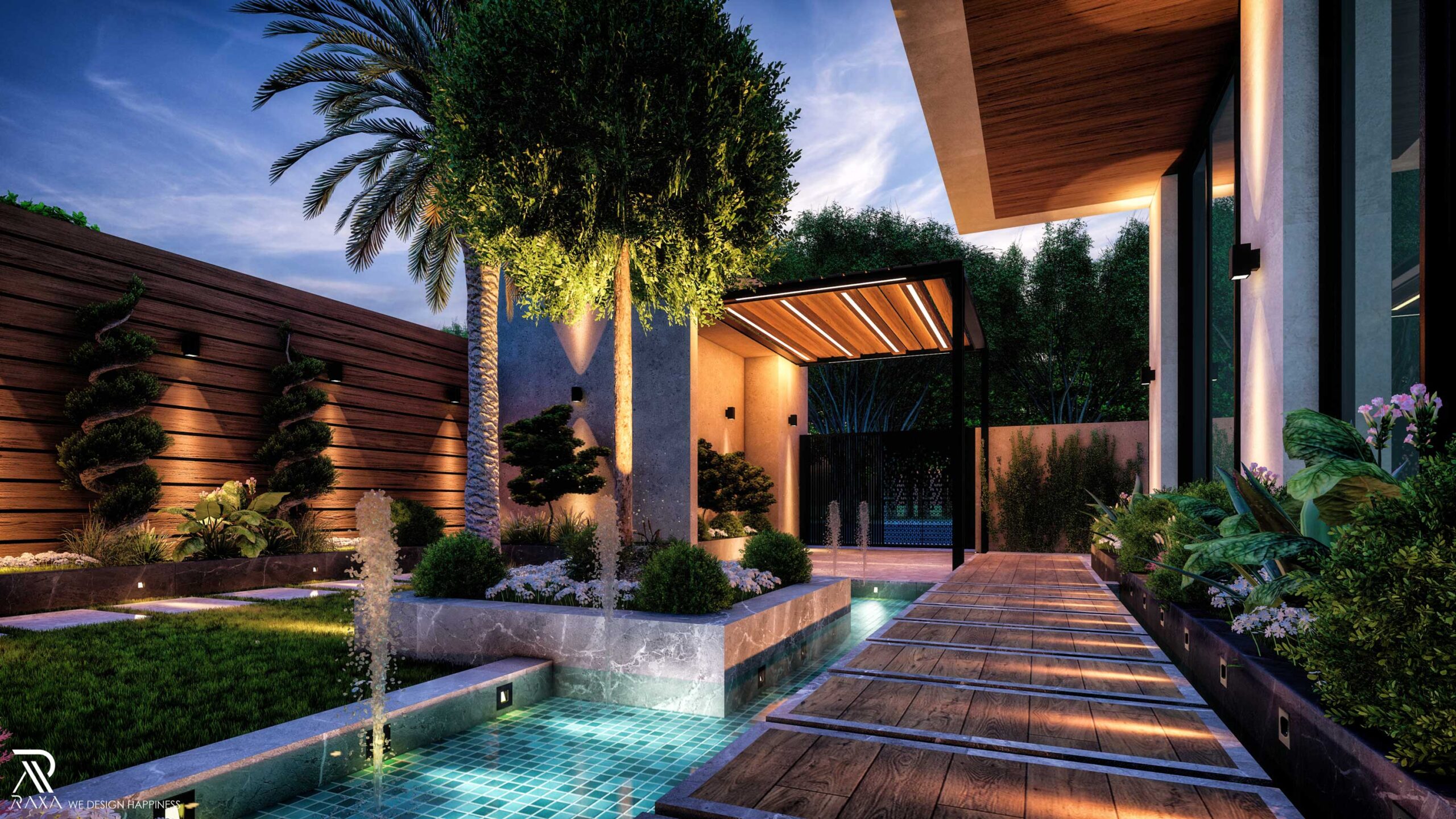 Oasis Garden Design: Crafting Tranquility and Luxury with Raxa Studio ...
