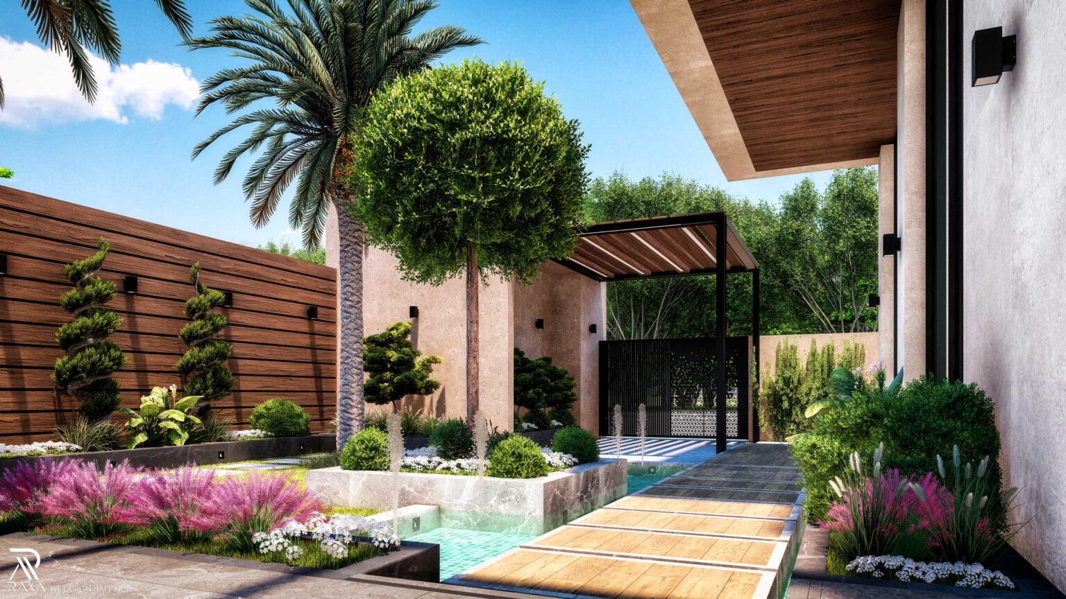 Oasis Garden Design: Crafting Tranquility and Luxury with Raxa Studio ...