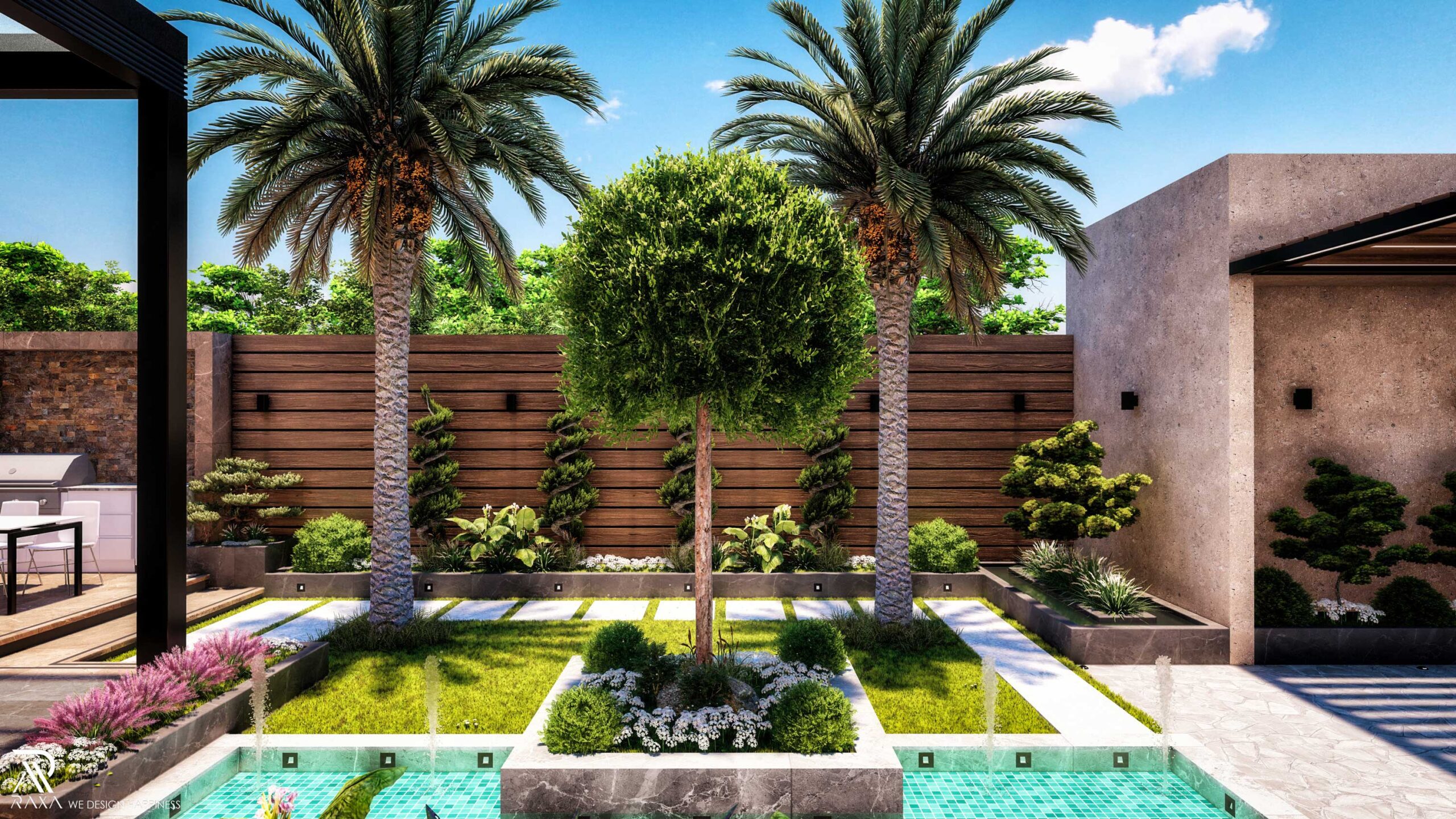 Oasis Garden Design: Crafting Tranquility and Luxury with Raxa Studio ...