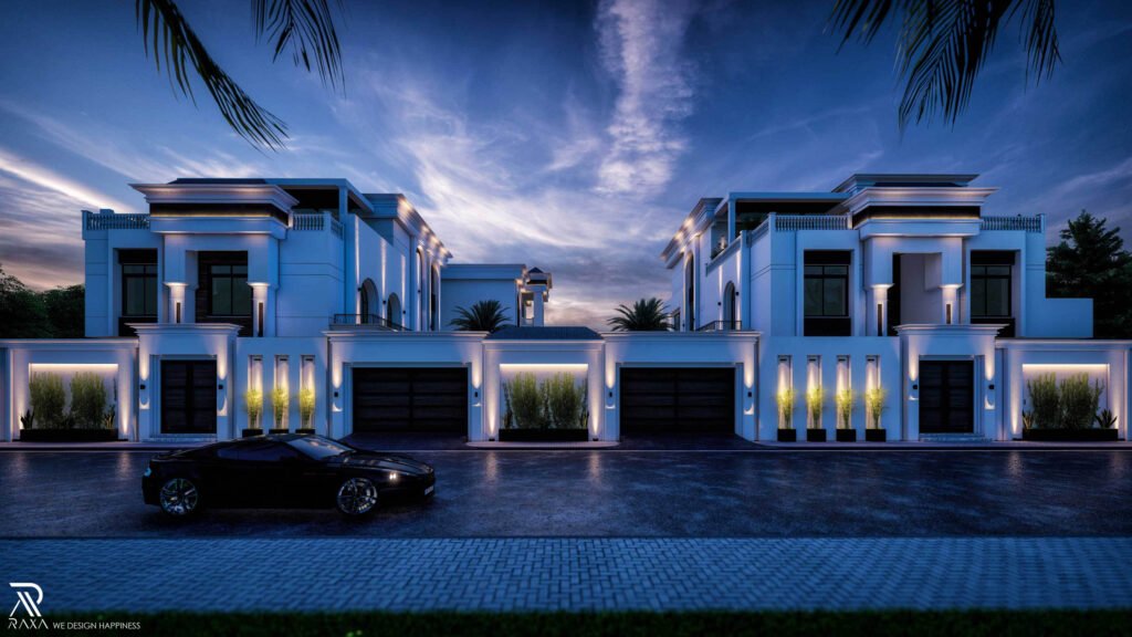 New Classic Design 3D for Villa in Saudi Arabia - RAXA STUDIO