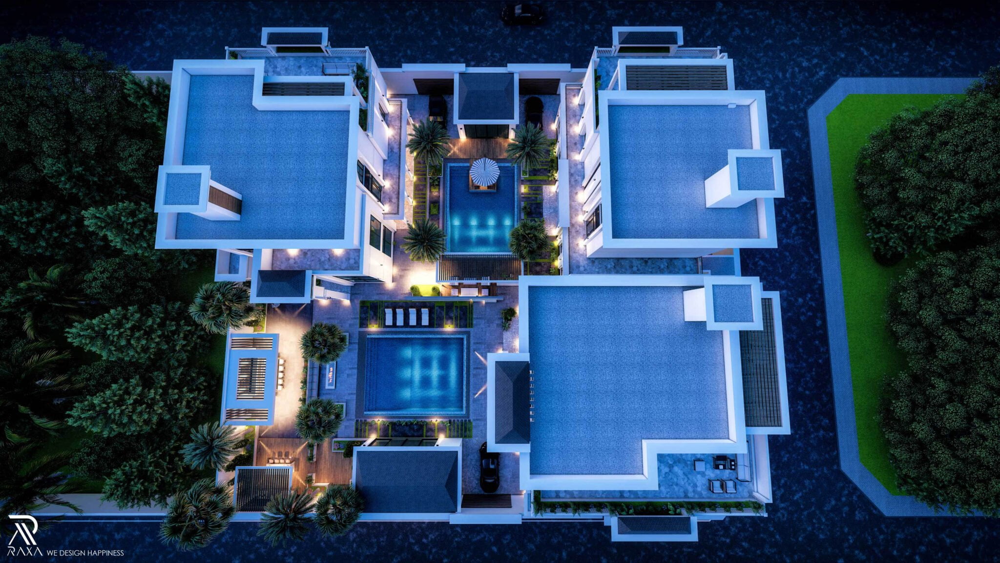 New Classic Design 3D for Villa in Saudi Arabia - RAXA STUDIO