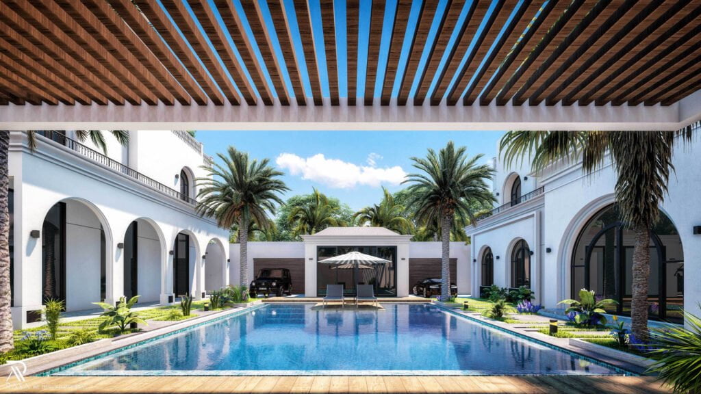 New Classic Design 3D for Villa in Saudi Arabia - RAXA STUDIO