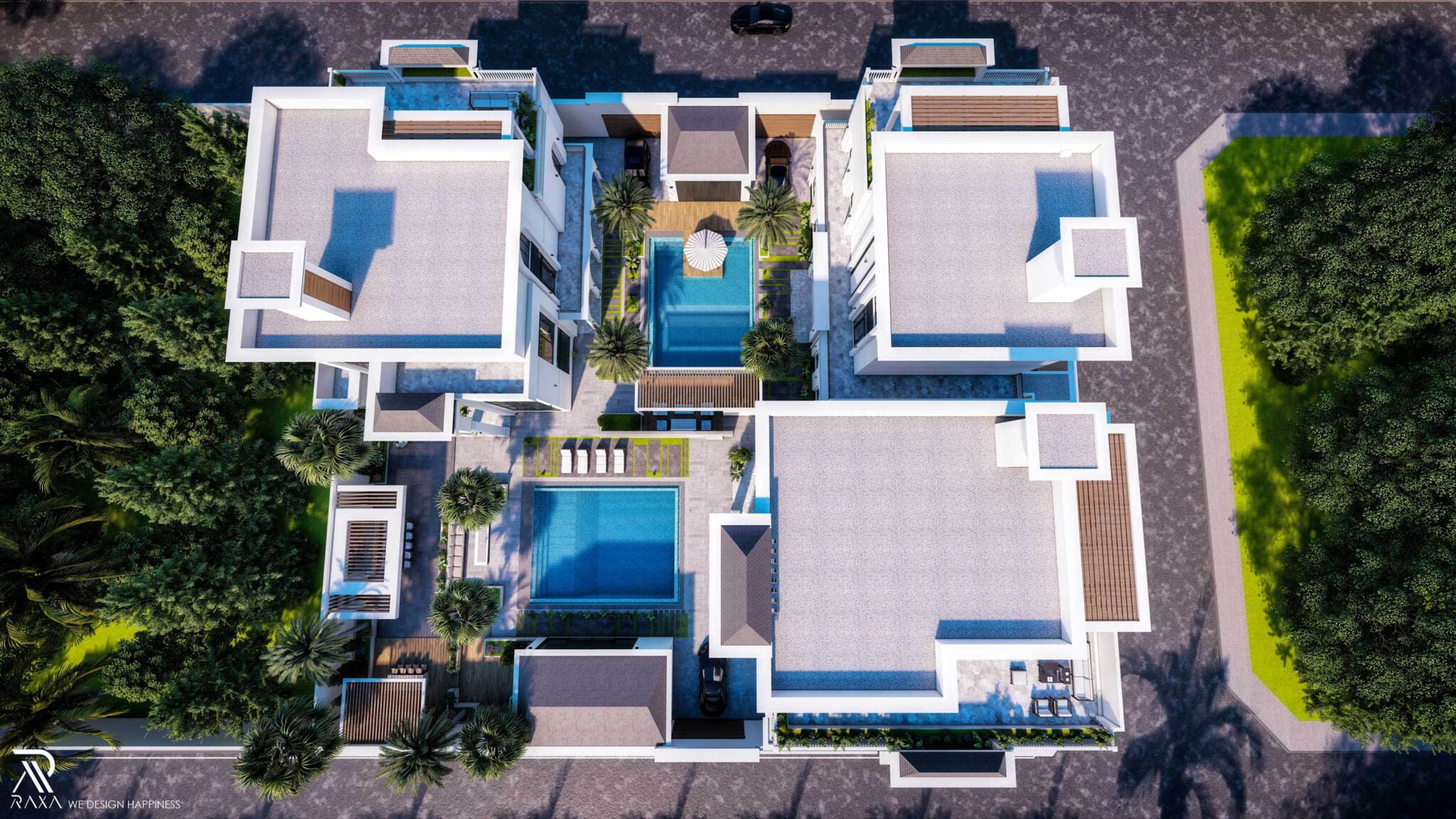 New Classic Design 3D for Villa in Saudi Arabia - RAXA STUDIO